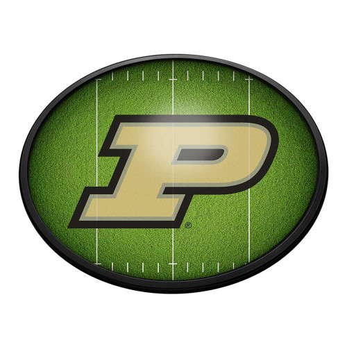 Purdue Boilermakers: On the 50 - Oval Slimline Lighted Wall Sign