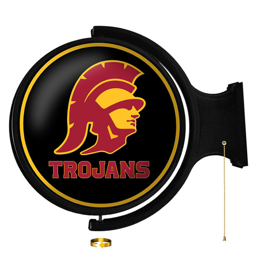 USC Trojans: Original Round Rotating Lighted Wall Sign
