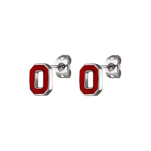 Ohio State Buckeyes Stainless Steel Stud Earrings