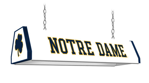 Notre Dame Fighting Irish: Standard Pool Table Light - White / Shamrock Cap
