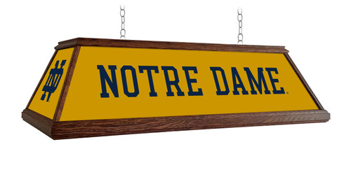 Notre Dame Fighting Irish: Premium Wood Pool Table Light - Irish Gold ...