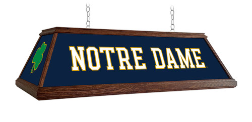 Notre Dame Fighting Irish: Premium Wood Pool Table Light - Irish Blue ...