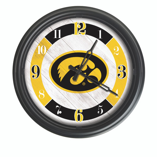 Iowa Hawkeyes Indoor/Outdoor LED Wall Clock