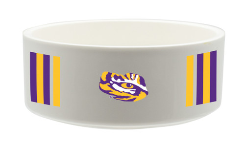 LSU Tigers Ceramic Pet Bowl