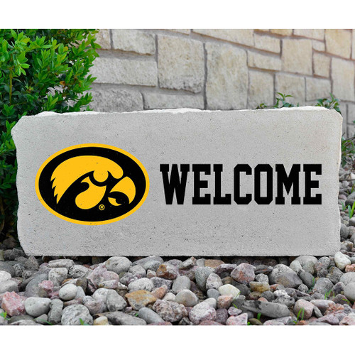 Iowa Hawkeyes Decorative Stone Welcome - Large