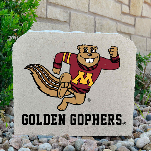 Minnesota Golden Gophers Decorative Stone Goldy Running/Golden Gophers ...