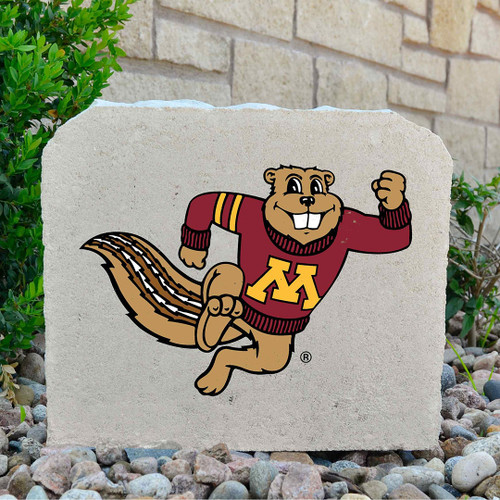Minnesota Golden Gophers Decorative Stone Goldy Running - Medium