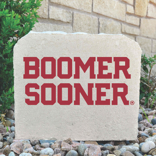 Oklahoma Sooners Decorative Stone Boomer Sooner - Medium