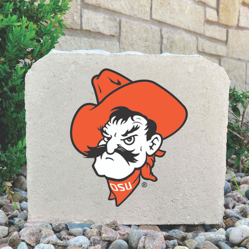 Oklahoma State Cowboys Decorative Stone Pistol Pete Orange Medium
