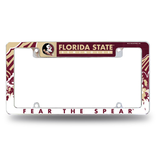 FSU Seminoles Primary Chrome License Plate Frame