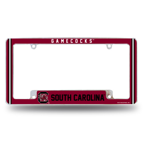 South Carolina Gamecocks Classic Chrome License Plate Frame