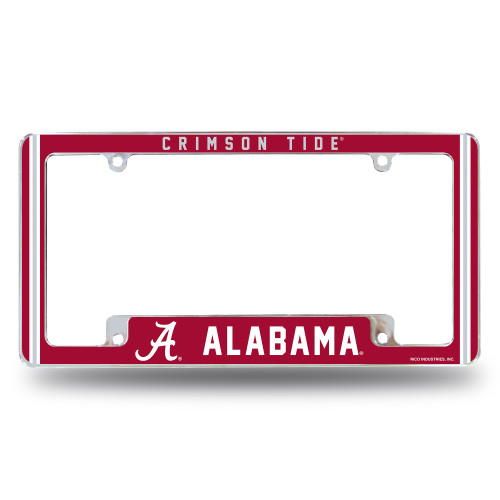 Alabama Crimson Tide Classic Chrome License Plate Frame