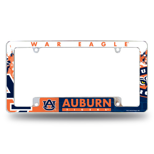 Auburn Tigers Chrome License Plate Frame