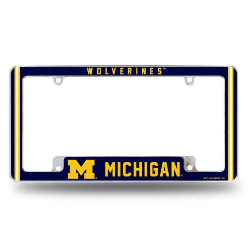 Michigan Wolverines Classic Chrome License Plate Frame