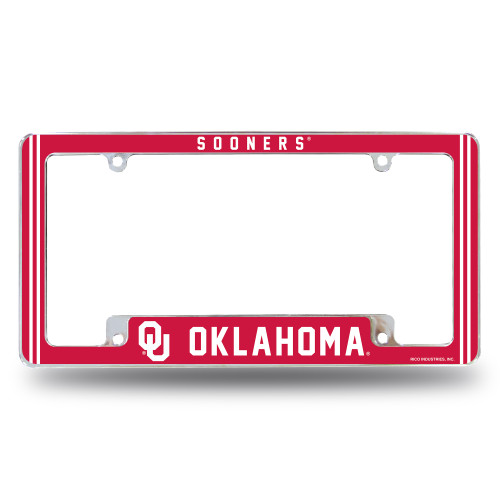 Oklahoma Sooners Classic Chrome License Plate Frame