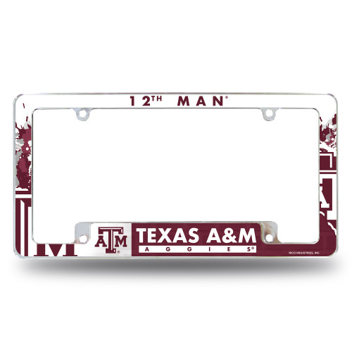 Texas A&M Aggies Primary Chrome License Plate Frame