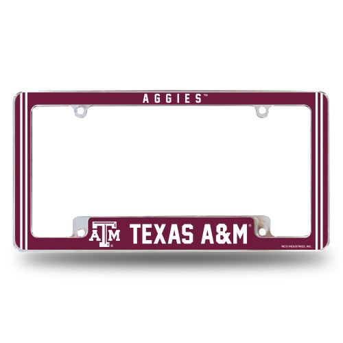 Texas A&M Aggies Classic Chrome License Plate Frame