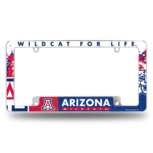 Arizona Wildcats Primary Chrome License Plate Frame