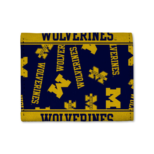 Michigan Wolverines Canvas Trifold Wallet