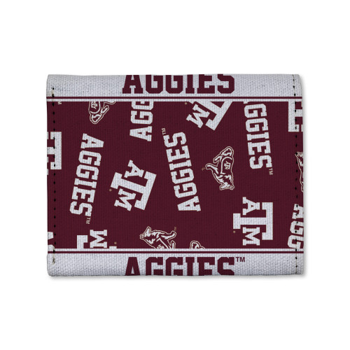 Texas A&M Aggies Canvas Trifold Wallet