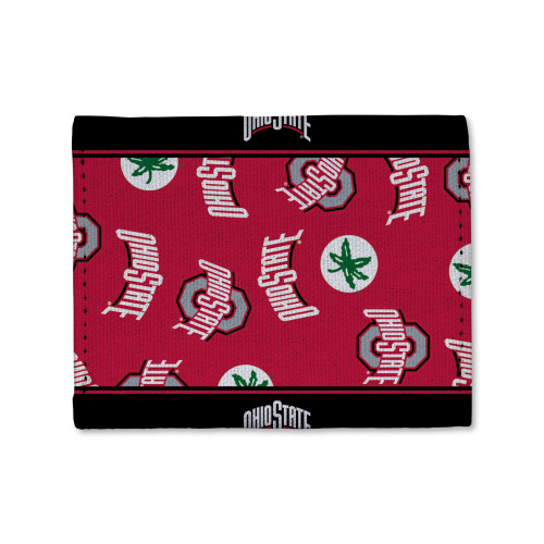 Ohio State Buckeyes Canvas Trifold Wallet