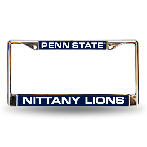 Penn State Nittany Lions Blue Laser Cut Chrome Frame