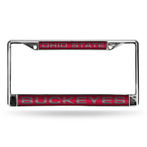 Ohio State Buckeyes Red Laser Cut Chrome Frame