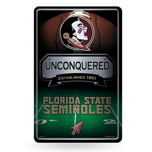 FSU Seminoles metal home decor sign