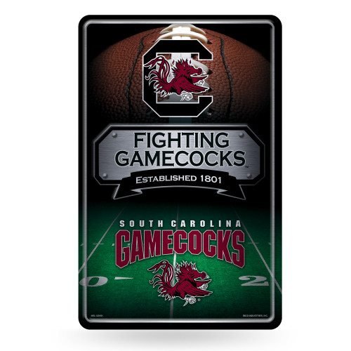 South Carolina Gamecocks metal home decor sign