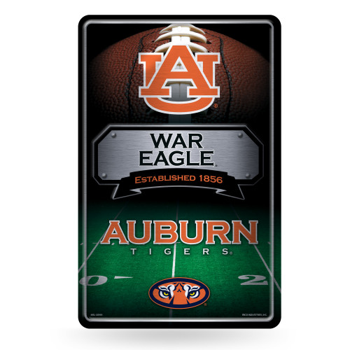 Auburn Tigers metal home decor sign
