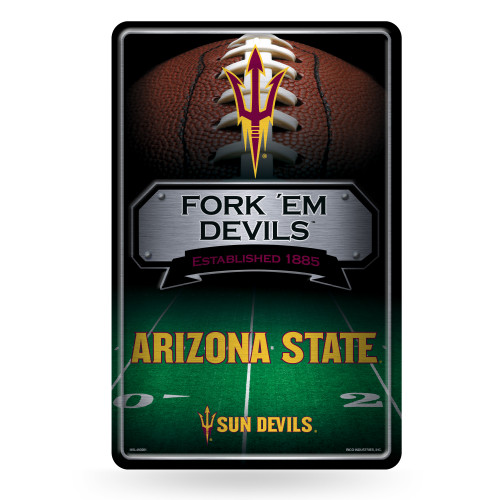 Arizona State Sun Devils metal home decor sign