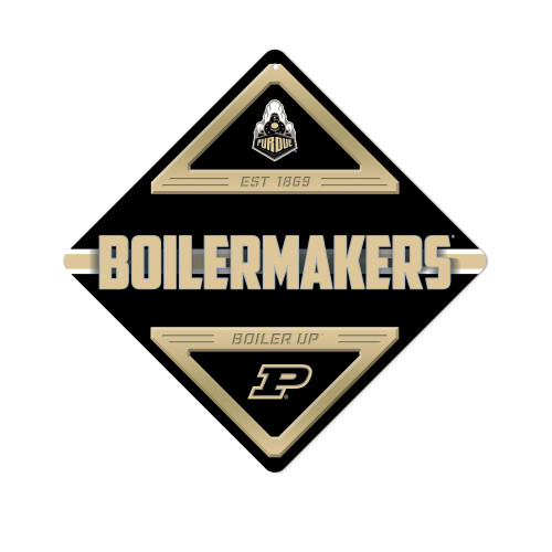Purdue Boilermakers Metal Wall Sign