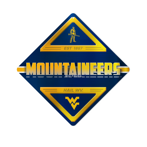 West Virginia Mountaineers Metal Wall Sign