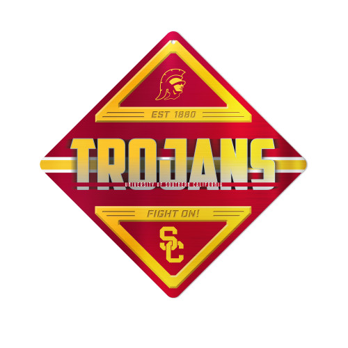 USC Trojans Metal Wall Sign