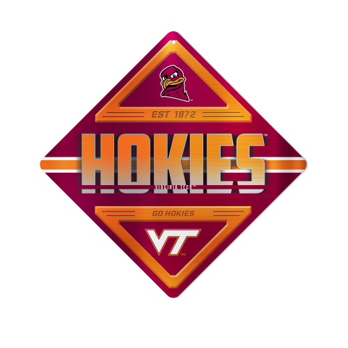 Virginia Tech Hokies Metal Wall Sign