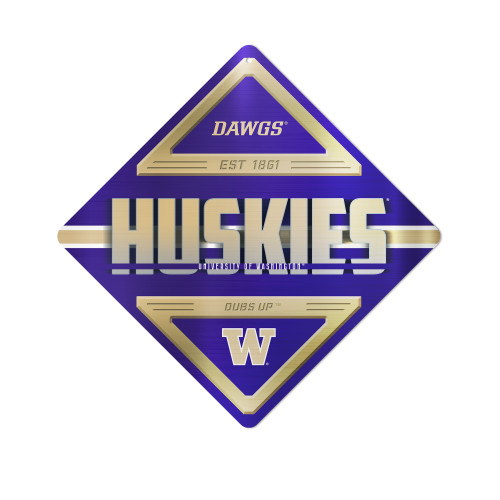 Washington Huskies Metal Wall Sign
