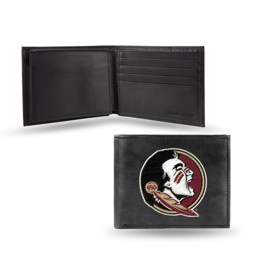 FSU Seminoles Embroidered Genuine Leather Billfold Wallet