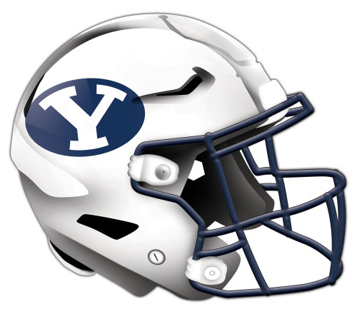 BYU Cougars Authentic Helmet Cutout 24" Wall Art