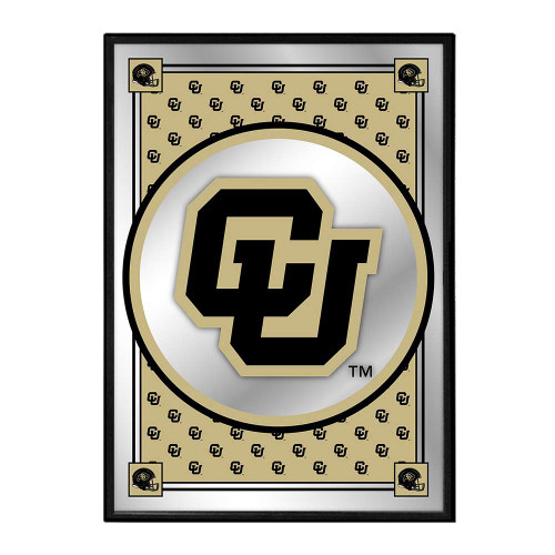 Colorado Buffaloes Team Spirit Framed Mirrored Wall Sign - CU