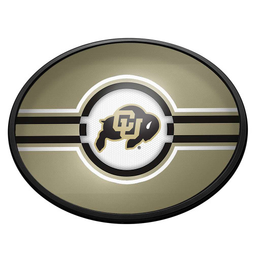 Colorado Buffaloes Oval Slimline Lighted Wall Sign - Gold
