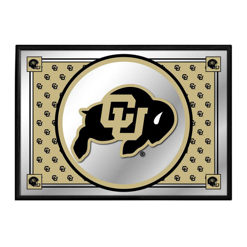 Colorado Buffaloes Framed Mirrored Wall Sign - Team Spirit Gold