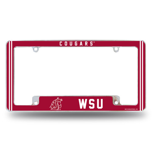 Washington State Cougars Classic Chrome License Plate Frame