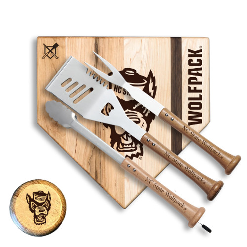 NC State Wolfpack Silver Slugger Combo BBQ Set