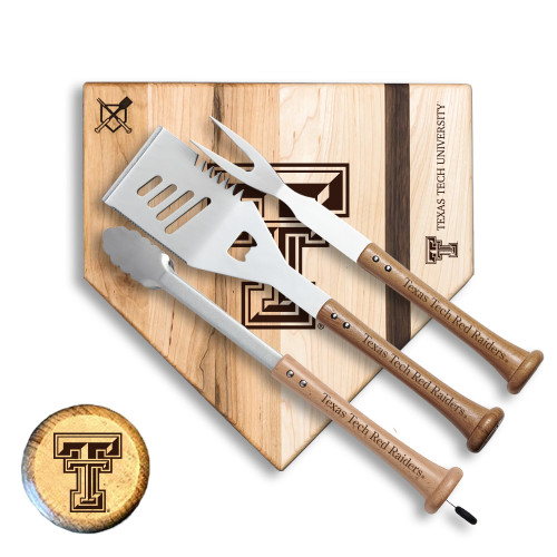 Texas Tech Red Raiders Silver Slugger Combo BBQ Set