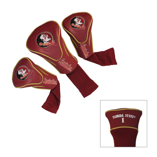 FSU Seminoles 3 Pack Embroidered Contour Golf Headcovers