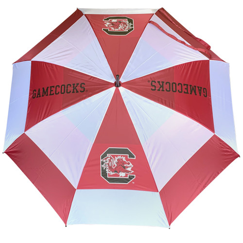 South Carolina Gamecocks Double Canopy Wind Proof Golf Umbrella