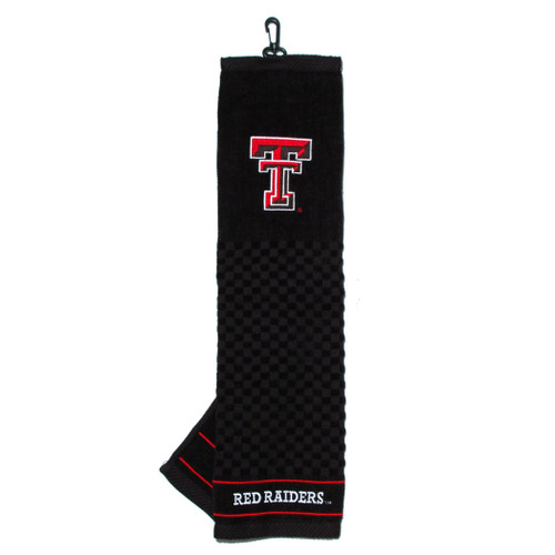 Texas Tech Red Raiders Tri-Fold Embroidered Scrubber Golf Towel