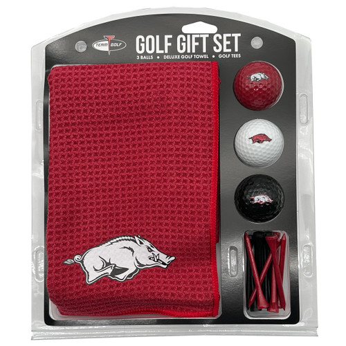 Arkansas Razorbacks Microfiber Towel Golf Gift Set