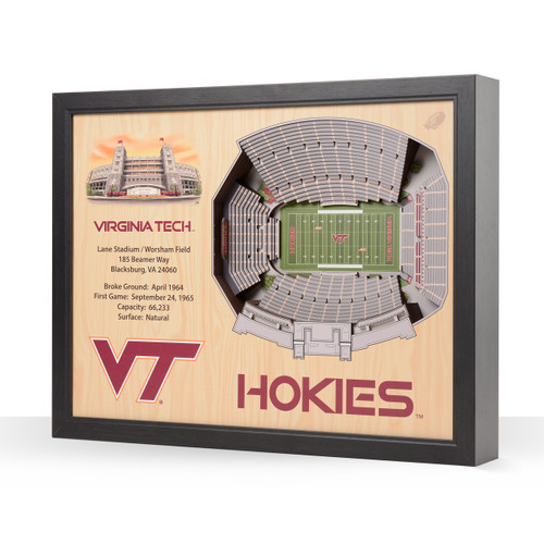 Virginia Tech Hokies 25-Layer StadiumView Wall Art