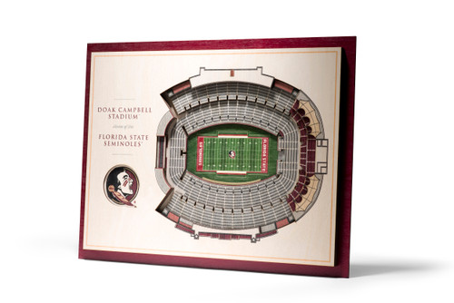 FSU Seminoles 5-Layer StadiumView 3D Wall Art